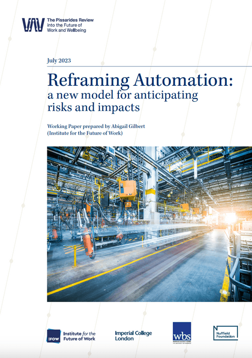 Reframing Automation: a new model for anticipating risks and impacts - IFOW