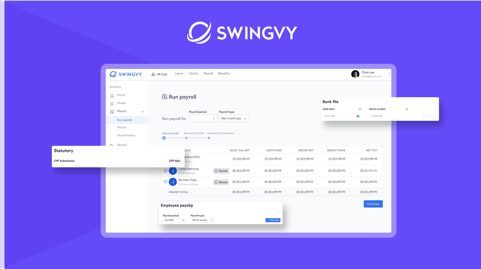 Swingvy Payroll Software | Automated e-Payslips
