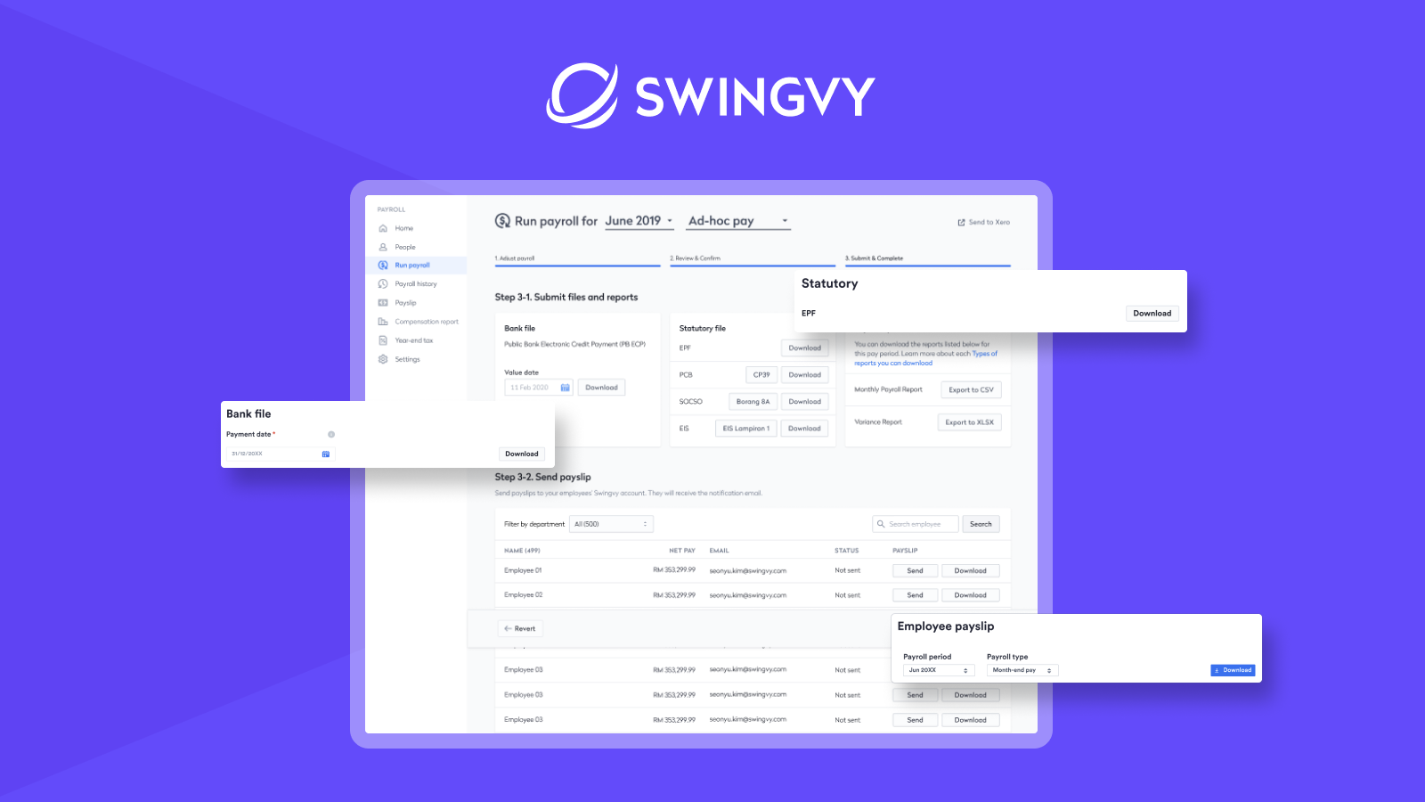 Compliant Payroll Processing with Swingvy Payroll System