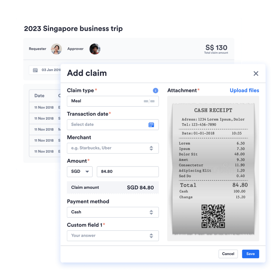 Staff Expense-claims Software Software for Singapore SMEs | Swingvy