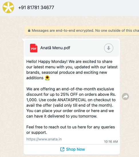 14 WhatsApp Promotional Message Examples To Grow Your Sales