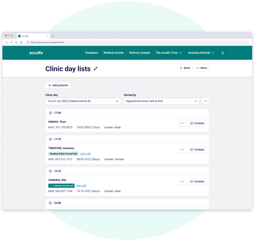 Accurx for Integrated Care