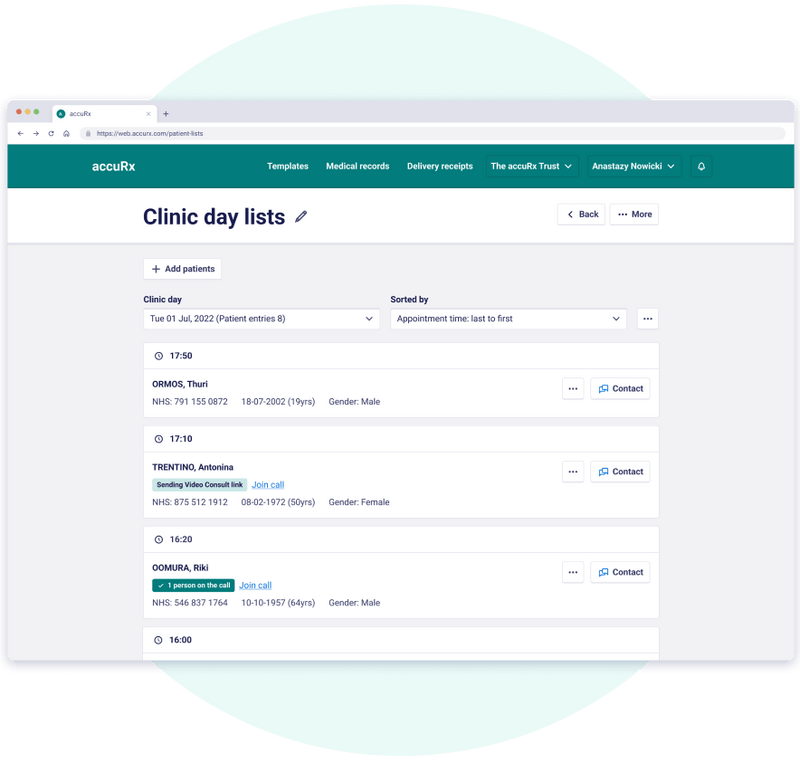 Accurx for Integrated Care