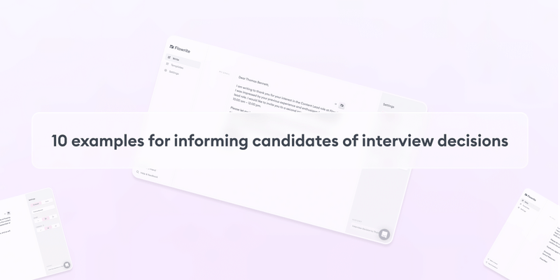 How To Write An Email To A Candidate After Interview 10 Examples Template