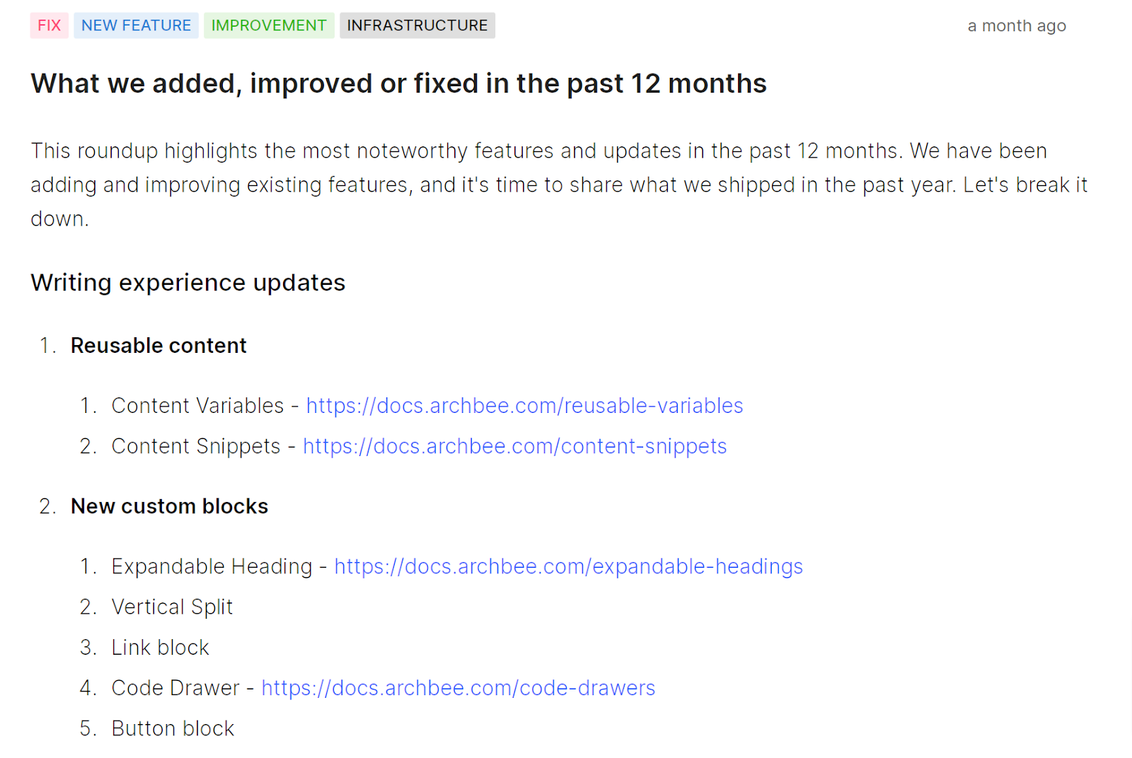 How to Write Great Software Product Release Notes - Archbee