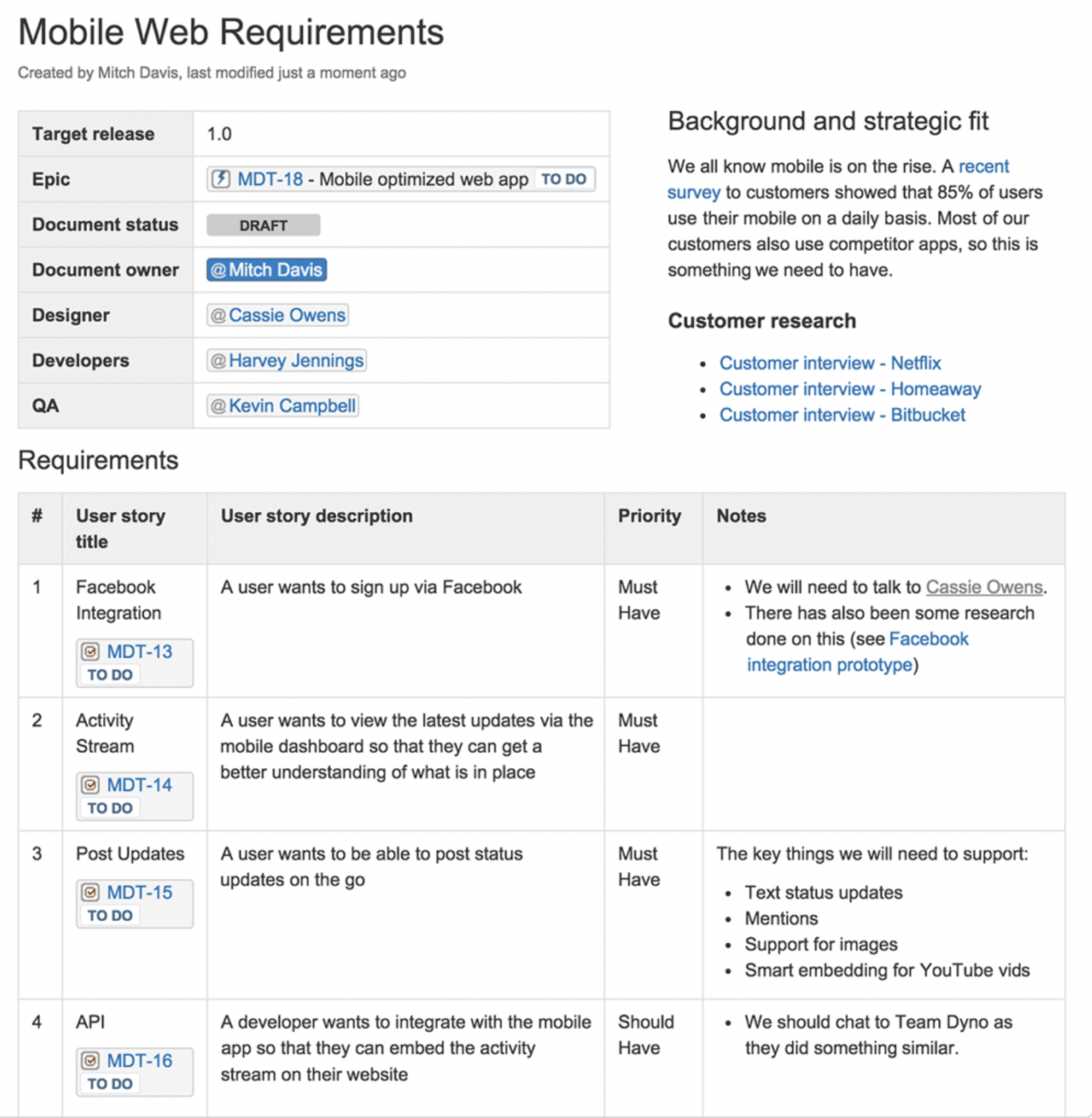 Difference in Internal and External Software Documentation