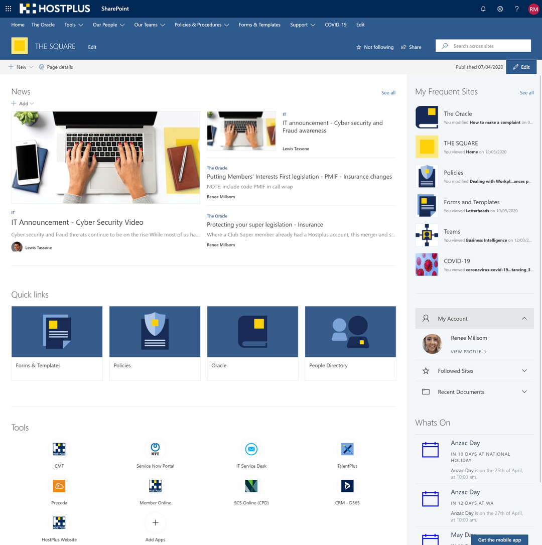 Hostplus - How we helped Hostplus create a personal intranet - Case ...