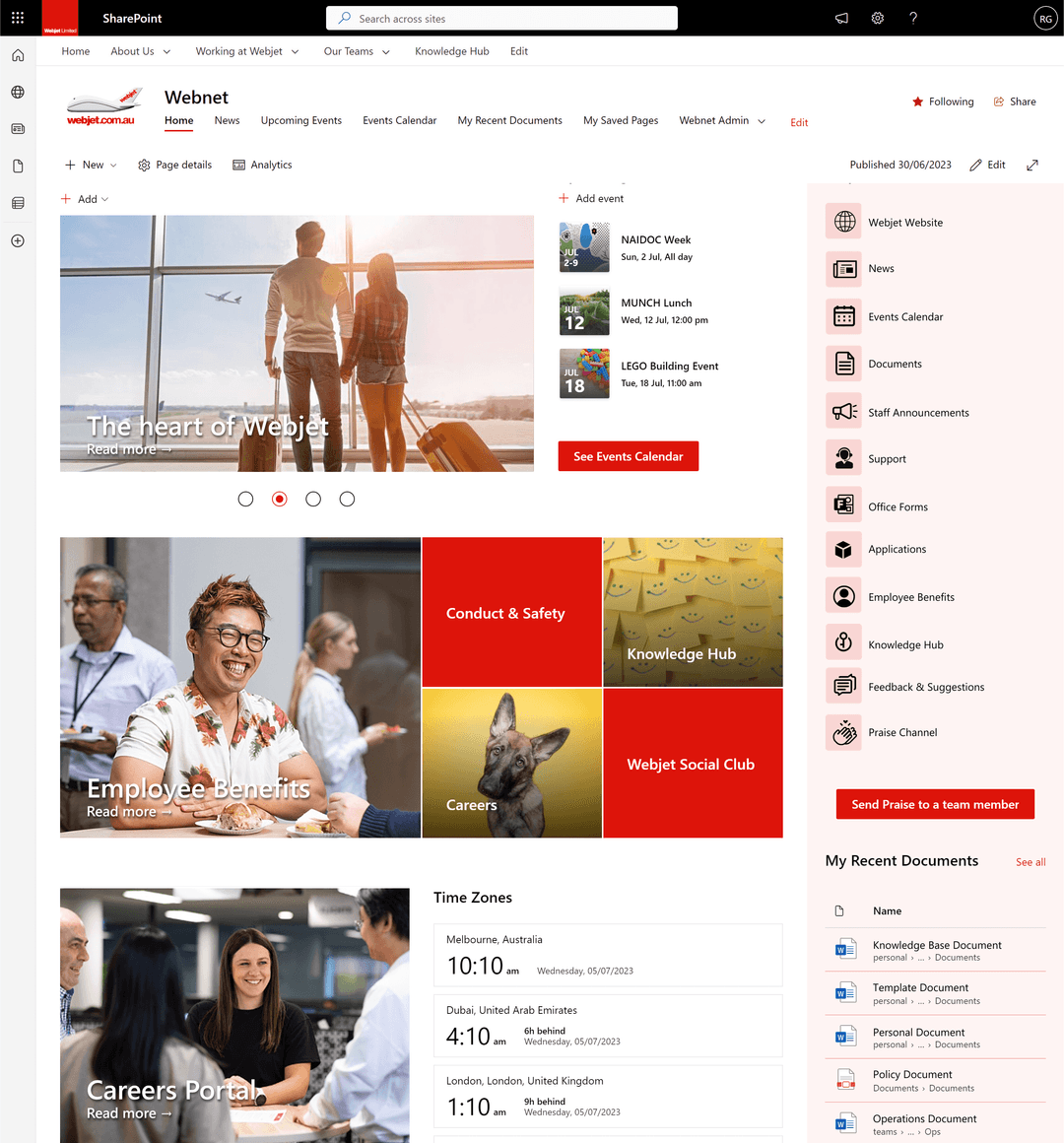 Webjet.com.au - A savvy SharePoint intranet solution that has seen ...