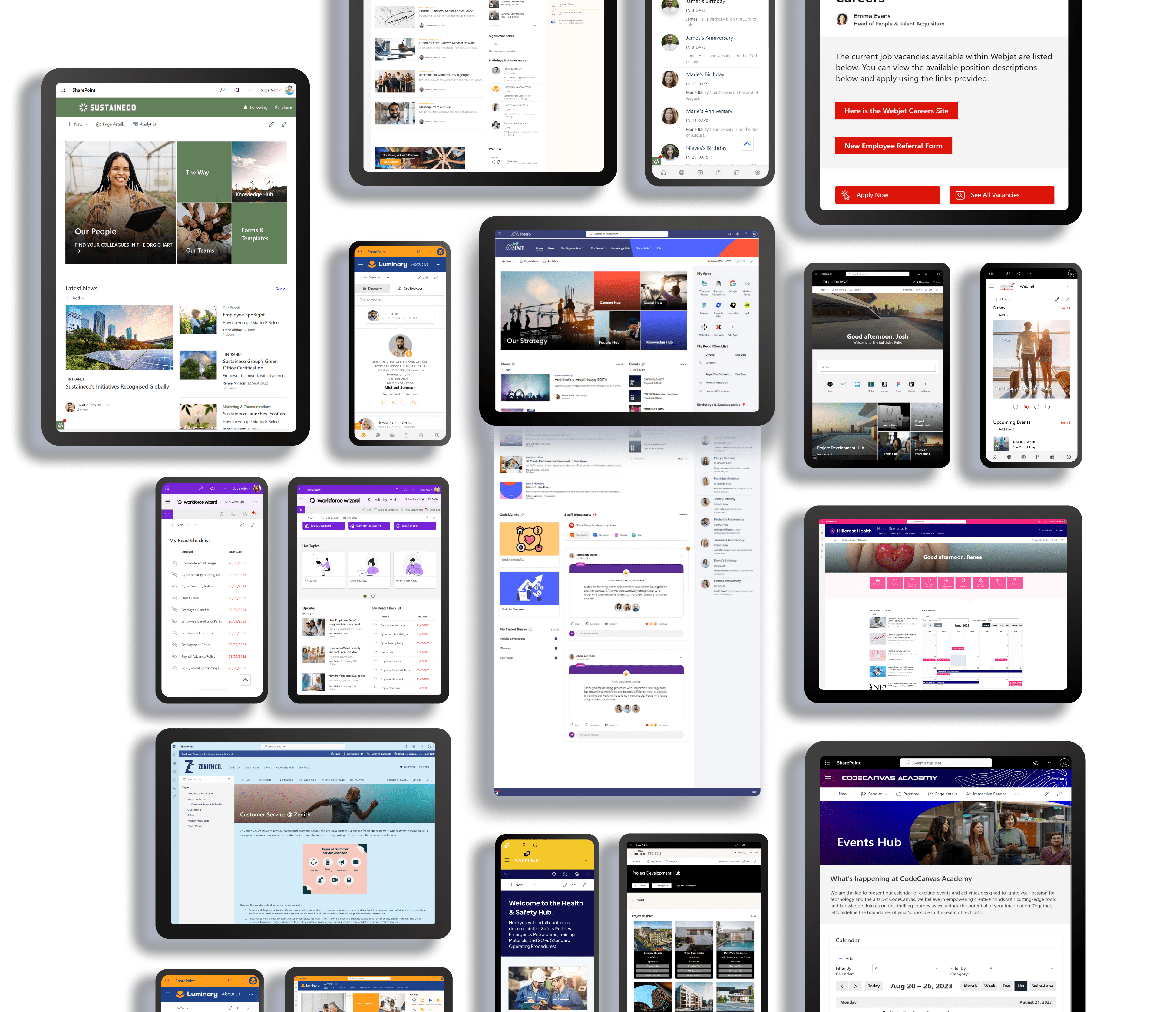SharePoint Intranet Design Examples To Get You Inspired - Sope