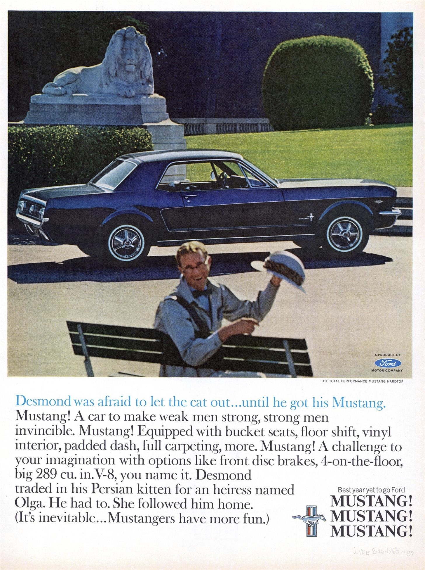Ford Mustang Advertising - 1964 to 2015