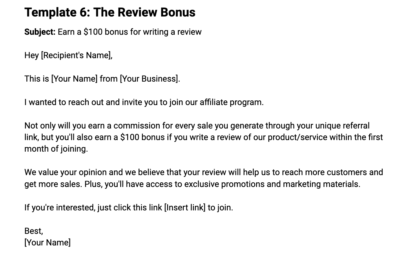 10+ Affiliate Recruitment Email Templates & Examples to Steal