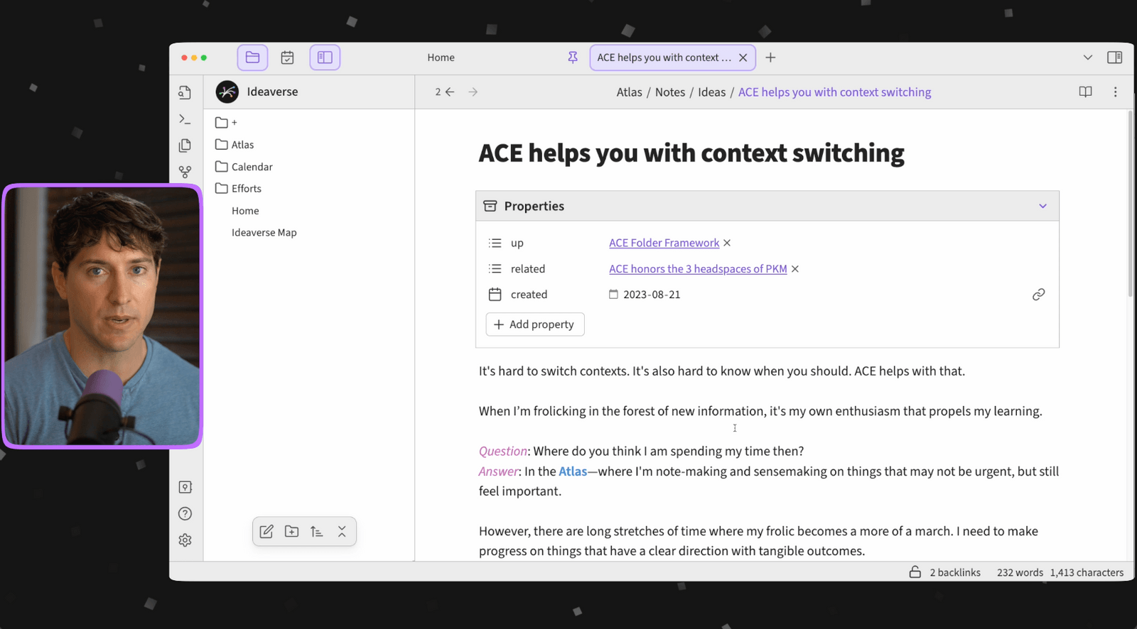 Ideaverse Lesson 2: The Headspace of ACE