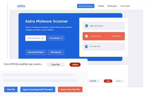 Astra Security - Comprehensive Suite Making Security Simple
