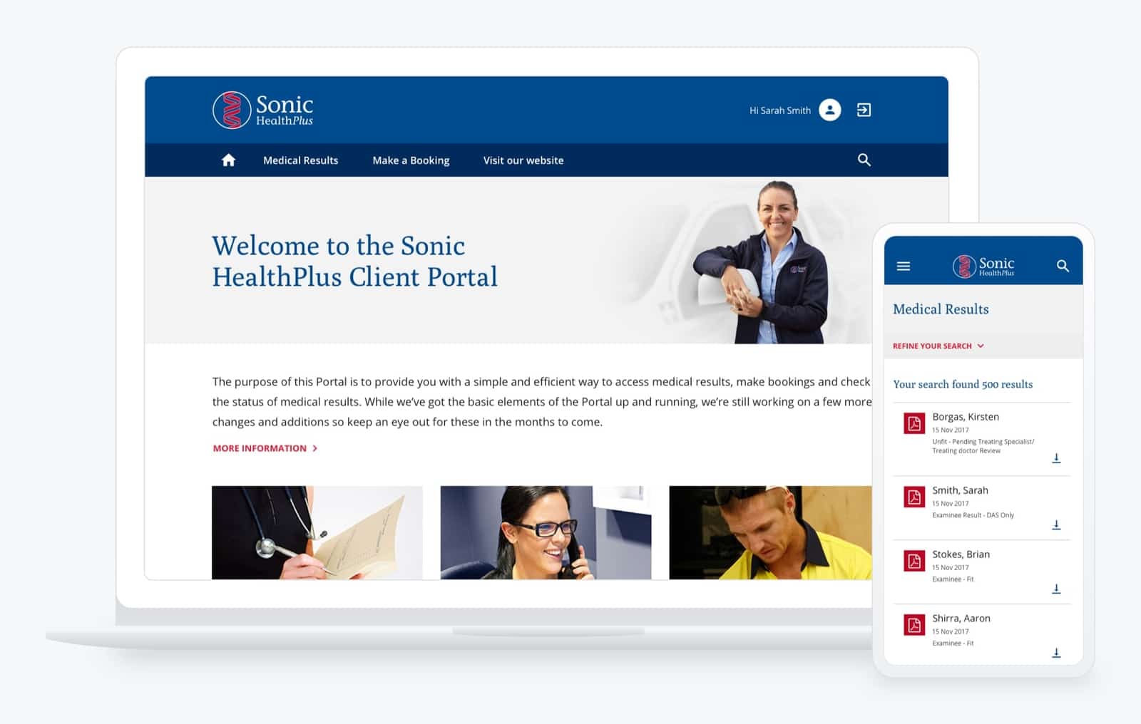 Sonic HealthPlus Sonic HealthPlus | Use Case | CentricMinds