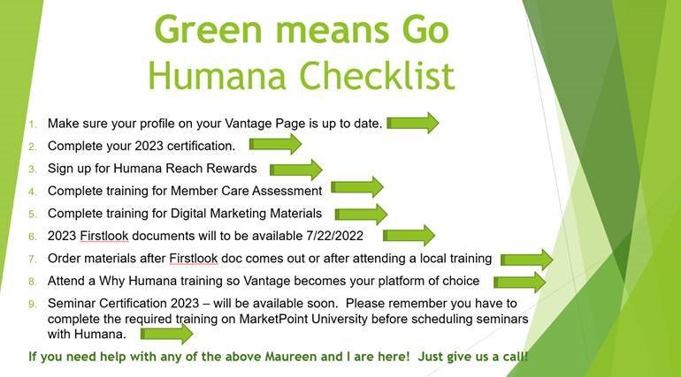 Humana Topic of the Week: Green Means Go! | CareValue Agent Blog