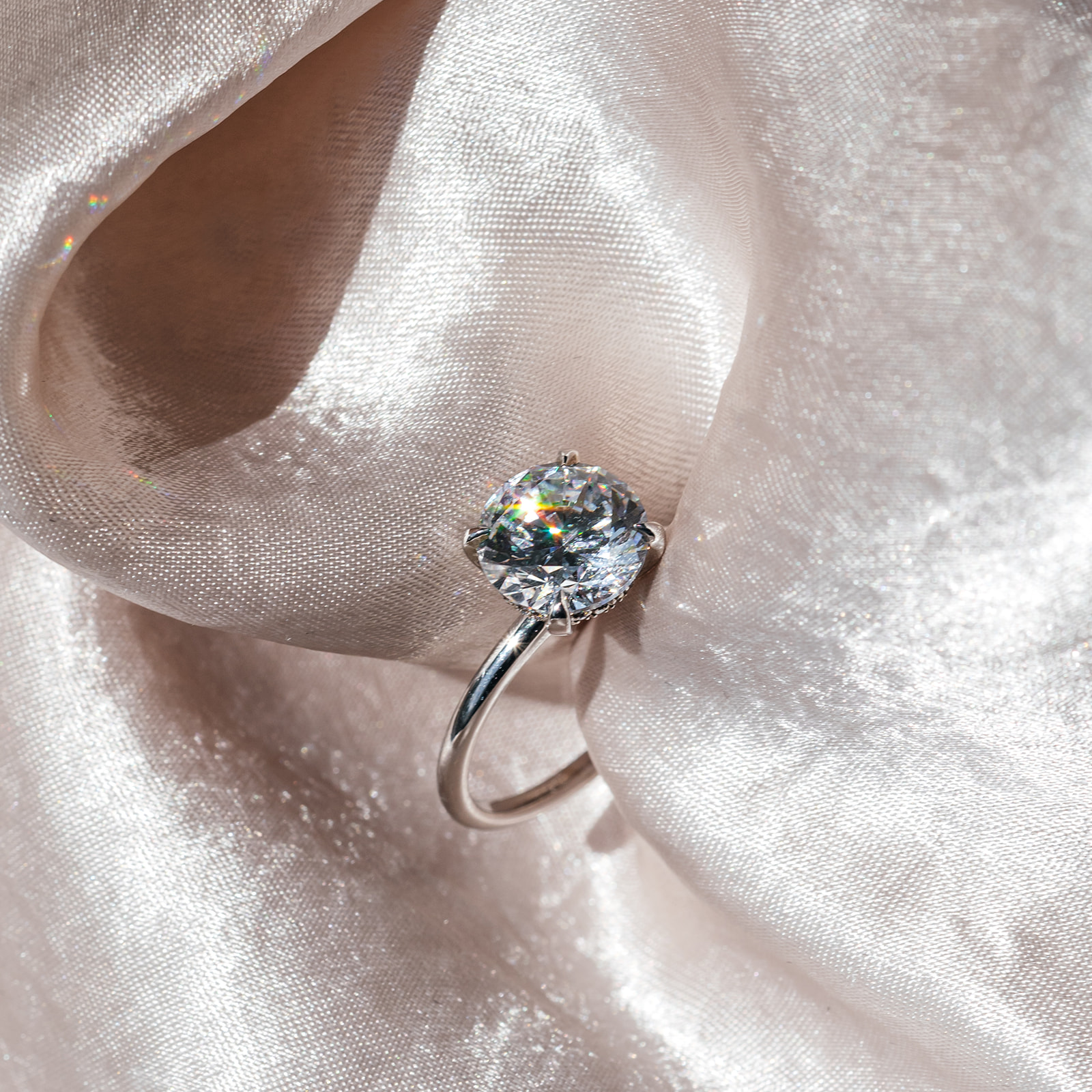 Custom Round Engagement Ring