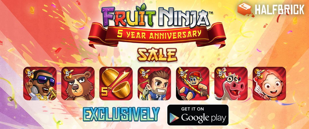 ANNIVERSARY SALE: Juicy deals on Google Play premium content - Halfbrick News