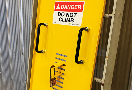 Access Ladder Safety Guard | Custom Lockable Ladder Guards