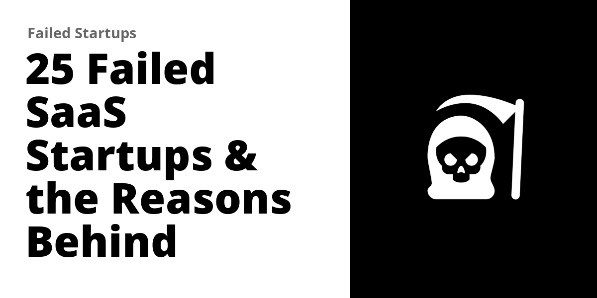 25 Failed SaaS Startups & the Reasons Behind