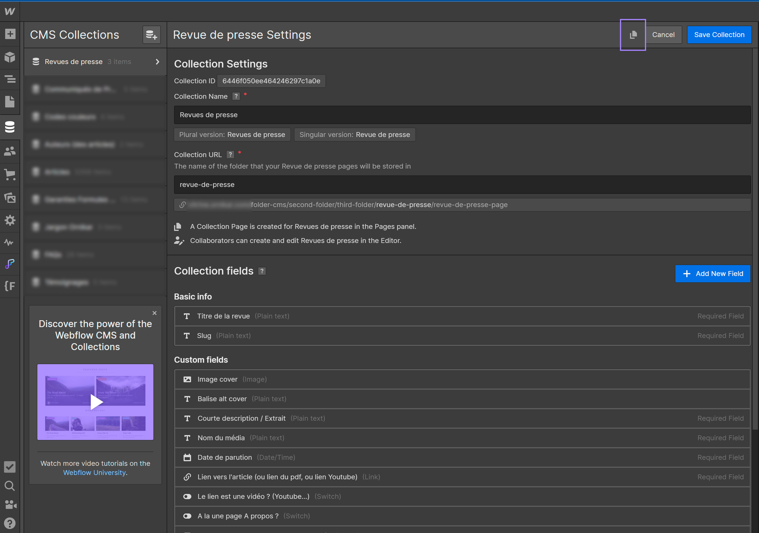 3 nouvelles fonctionnalités Webflow sur les collections CMS