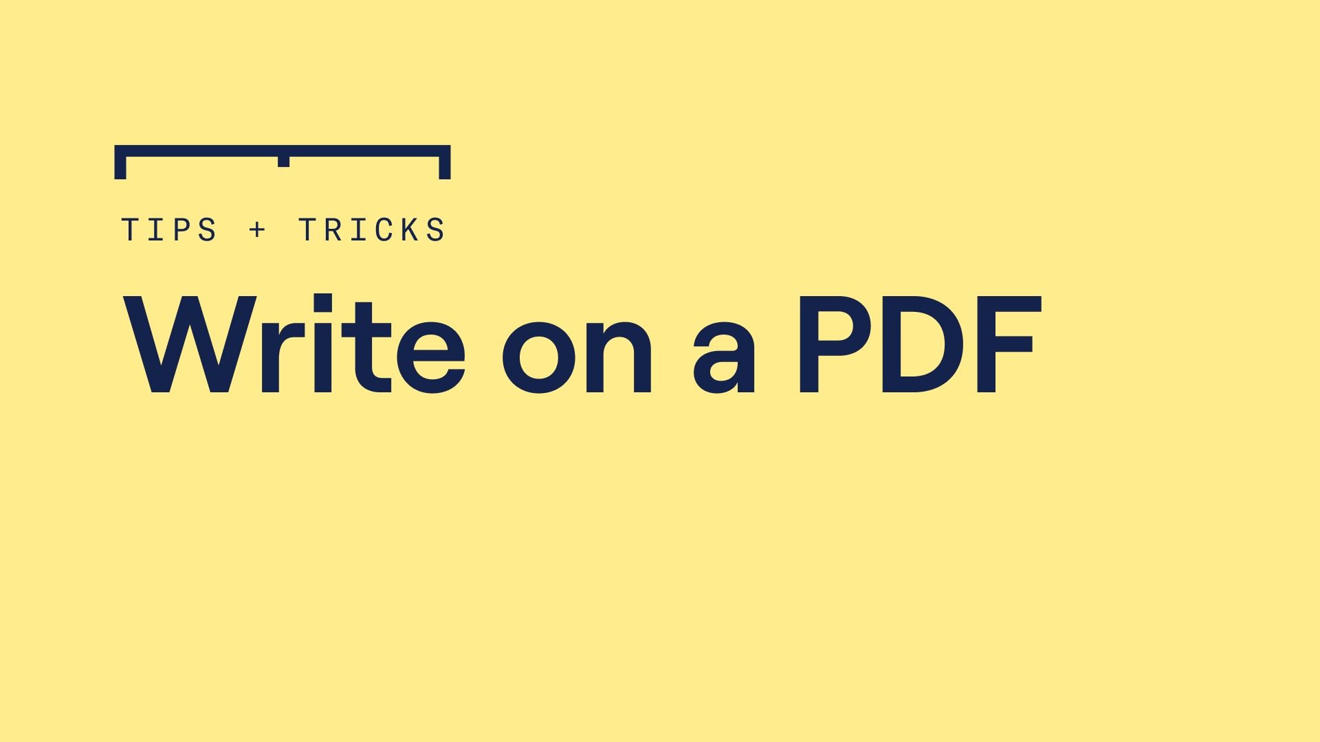 How to write on a PDF | Drawboard