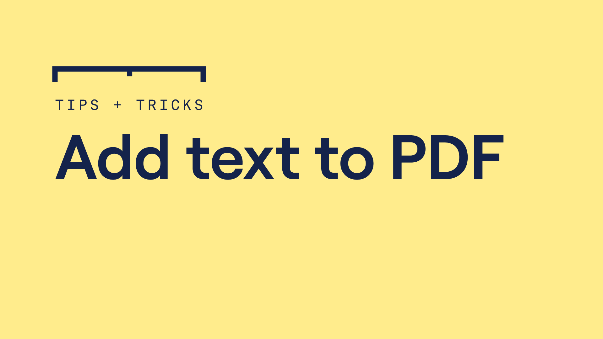 How to add text to PDFs | Drawboard