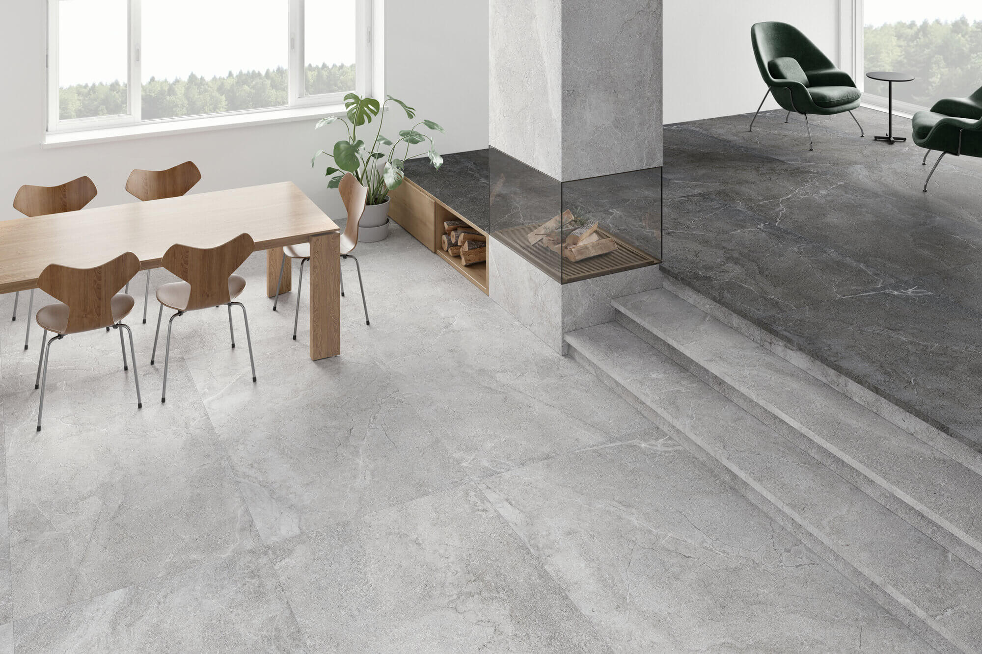 Luca Grey | Natural Effect Tiles | Porcelain Tiles