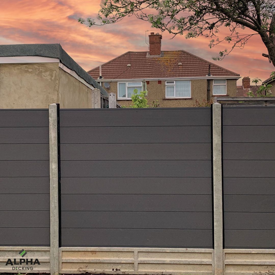 6ft x 6ft Finished Height Composite Fence Panel Sets | To Fit Concrete ...