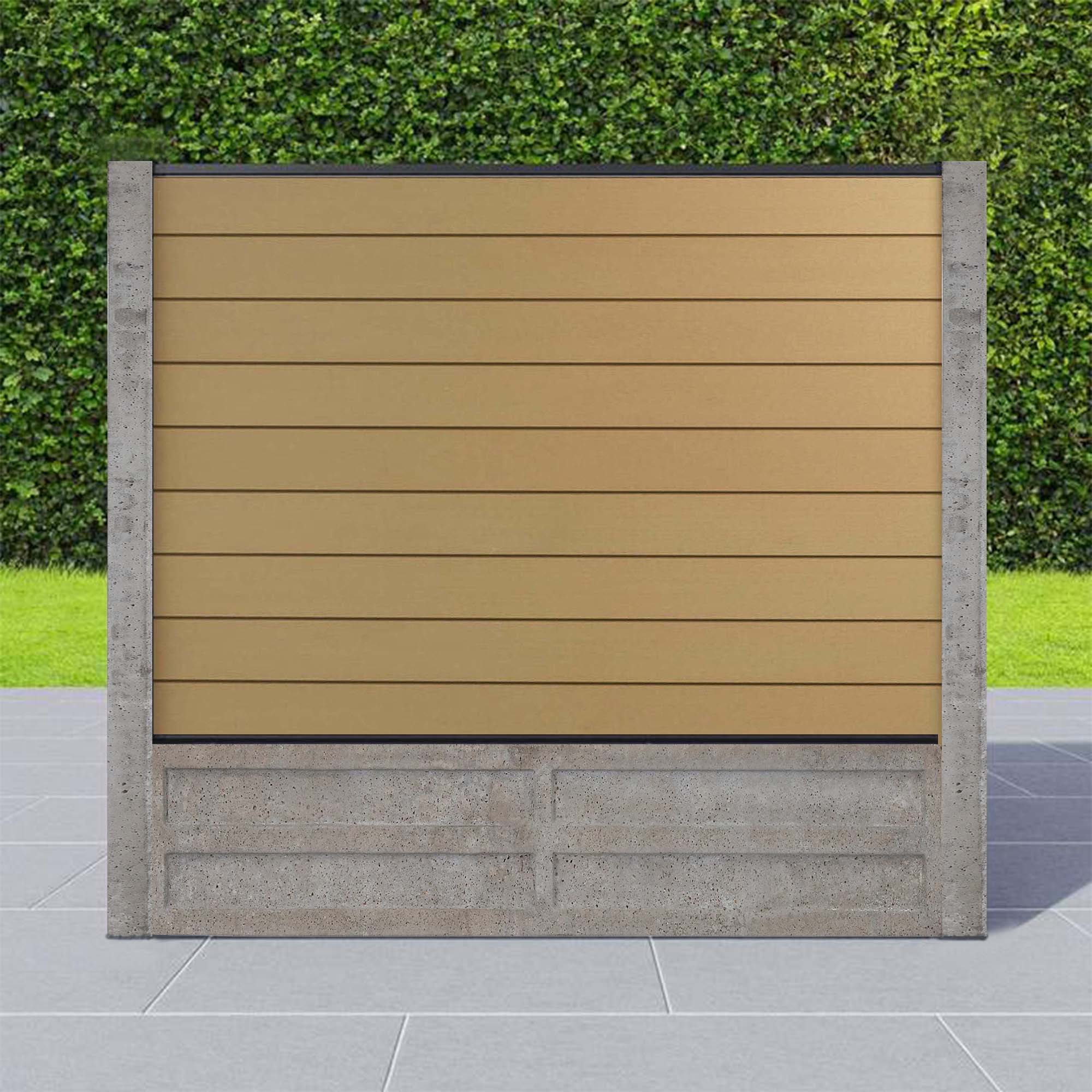 Composite Fence Panel Sets | Using Oak Composite Posts | Alpha Decking