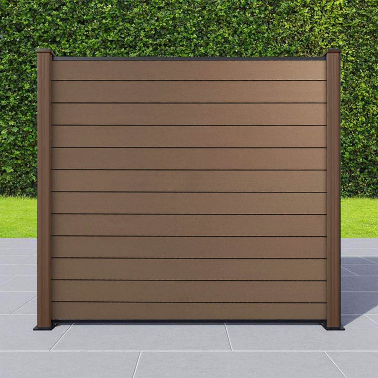 Composite Fence Panel Sets | To Fit Concrete Posts with Diamond Trellis ...