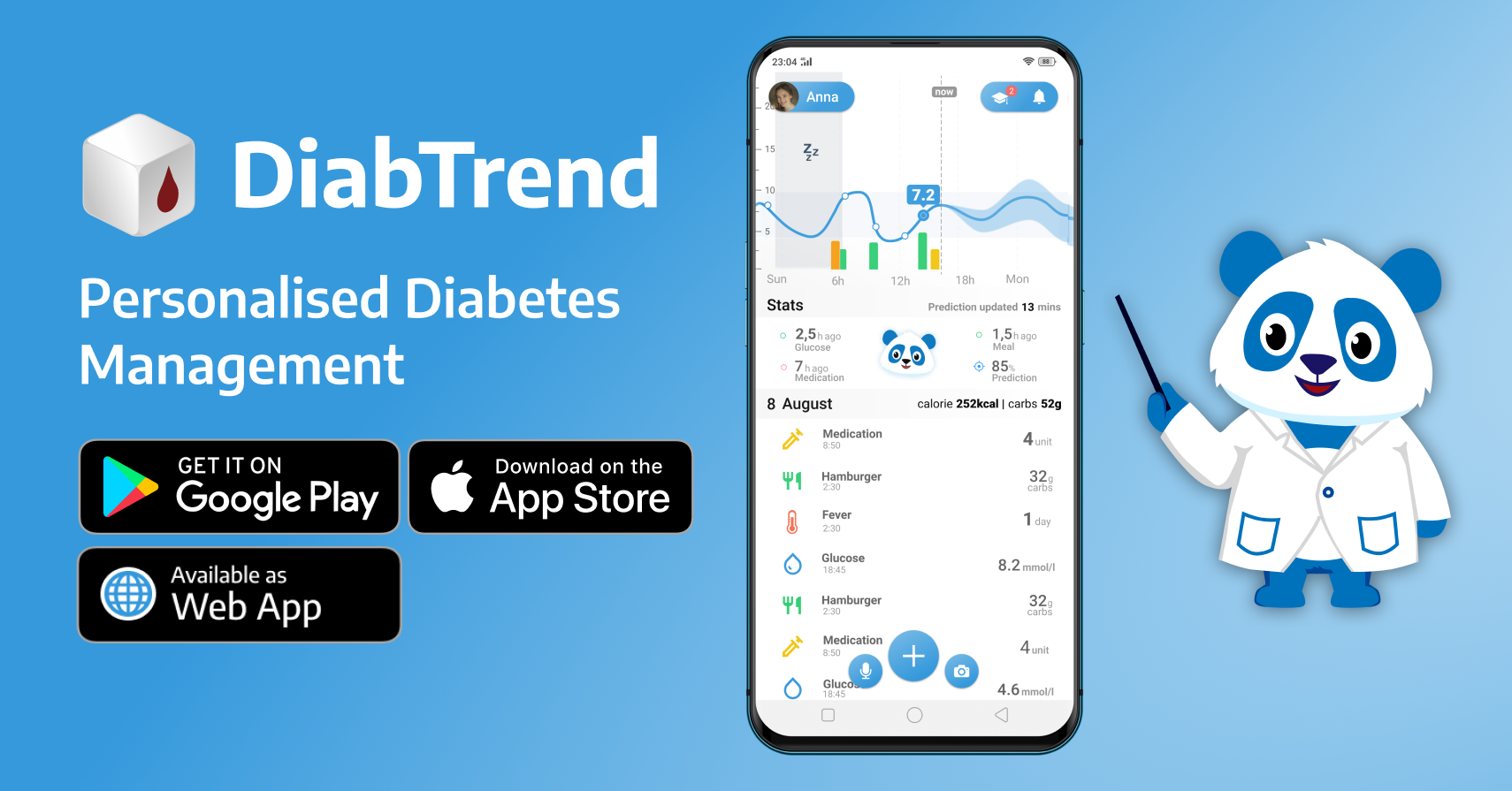 DiabTrend - Smart Diabetes App for Diabetes Management