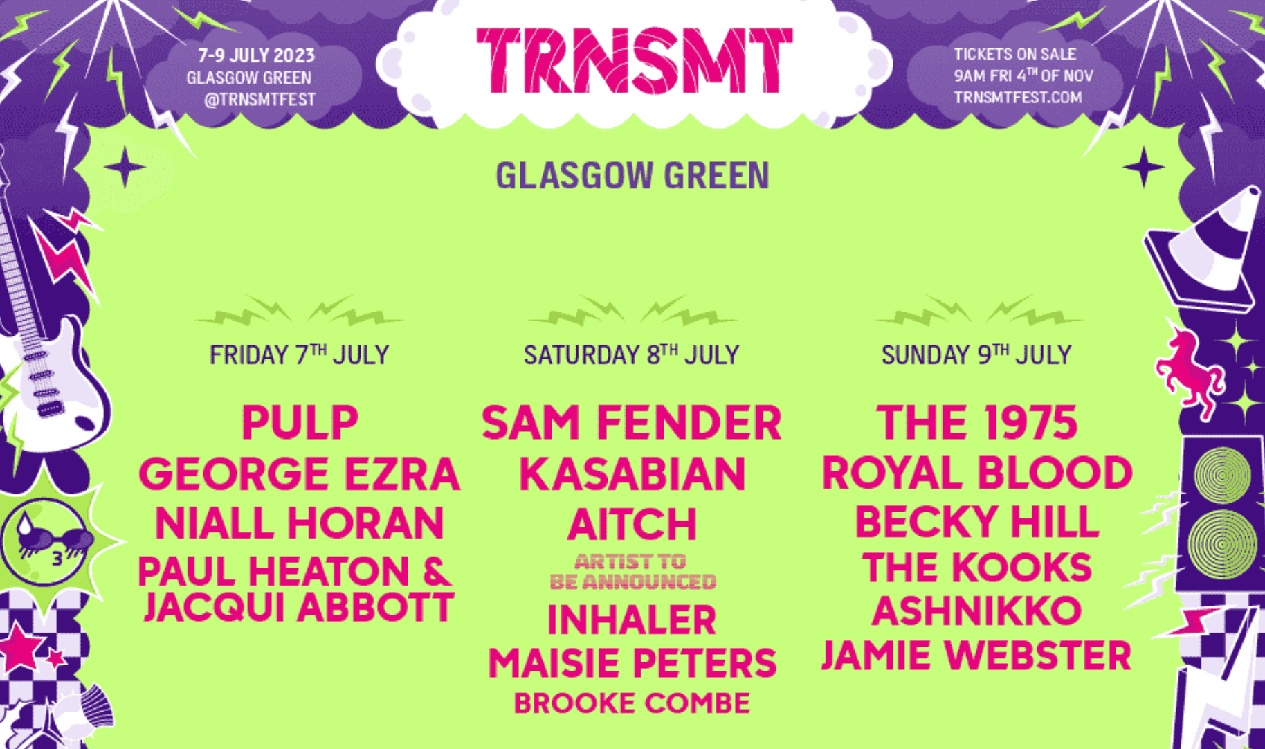 Trnsmt Festival 2023 Lineup