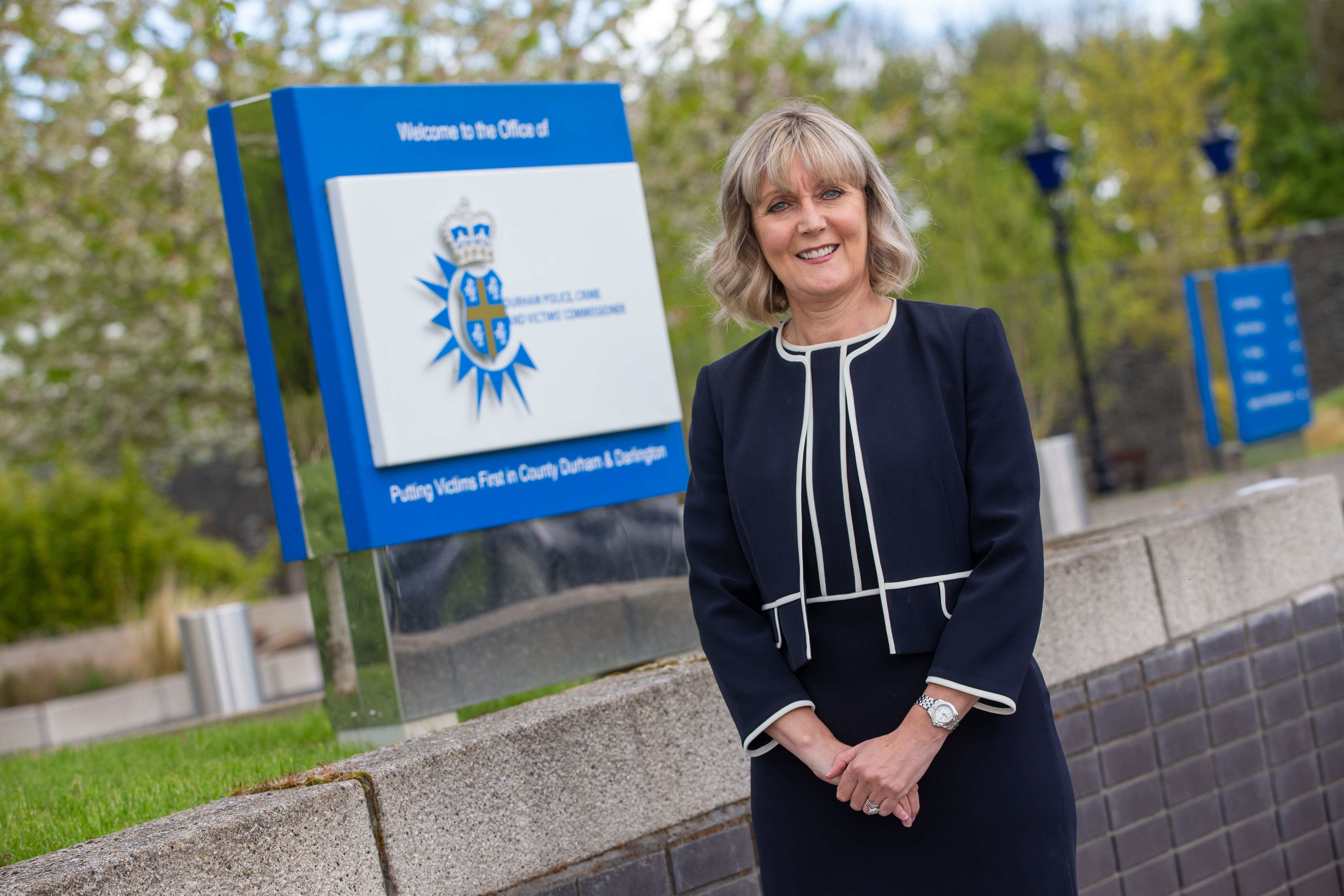 Durham Police and Crime Commissioner, Joy Allen, reacts to autumn ...