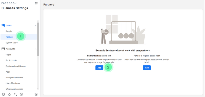 How to set-up Business Manager