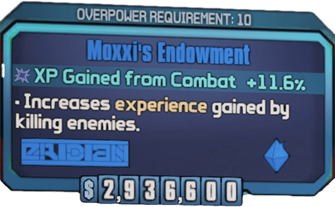 Moxxi's Endowment • BL2 – Rare Relic | Lootlemon