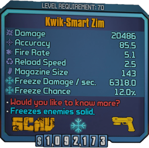 Zim • TPS – Legendary Pistol | Lootlemon