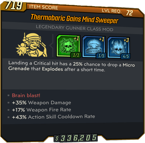 Mind Sweeper • BL3 – Moze Class Mod | Lootlemon