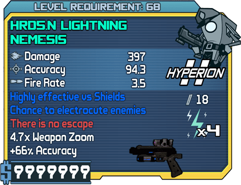 Nemesis • BL1 – Pearlescent Repeater | Lootlemon