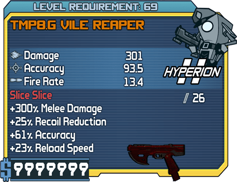 Reaper • BL1 – Legendary Repeater | Lootlemon