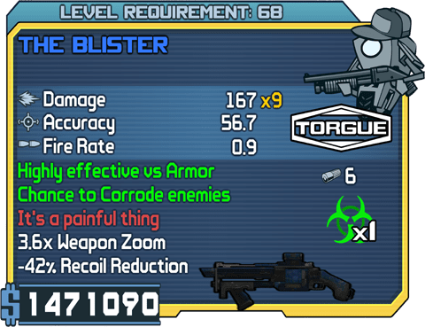 The Blister • BL1 – Rare Shotgun | Lootlemon