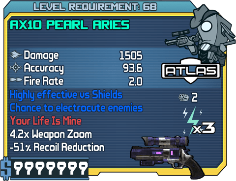Aries • BL1 – Pearlescent Revolver | Lootlemon