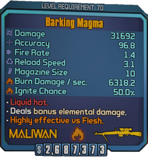 Magma • TPS – Legendary Sniper | Lootlemon
