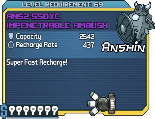 Ambush Shield • BL1 – Epic Shield | Lootlemon