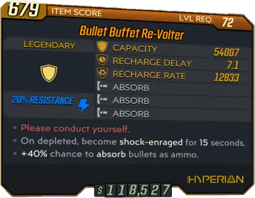 Re-Volter • BL3 – Legendary Shield | Lootlemon