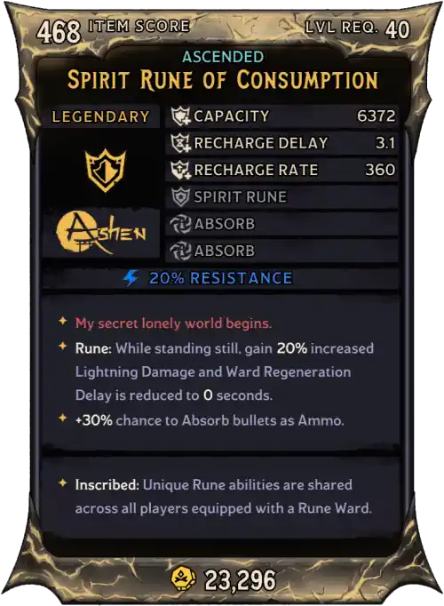 Spirit Rune • TTWL – Legendary Shield | Lootlemon