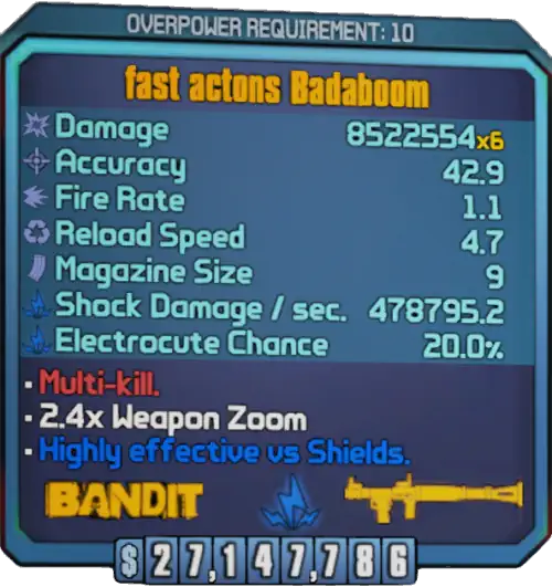 Badaboom • BL2 – Legendary Launcher | Lootlemon