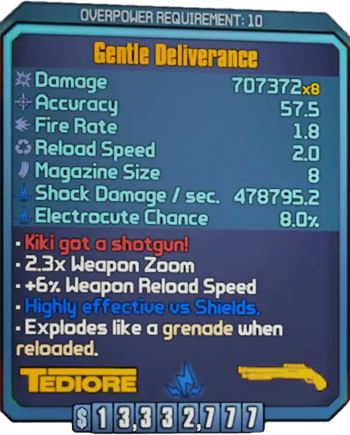 Deliverance • BL2 – Legendary Shotgun | Lootlemon