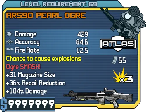 Ogre • BL1 – Legendary Assault Rifle | Lootlemon