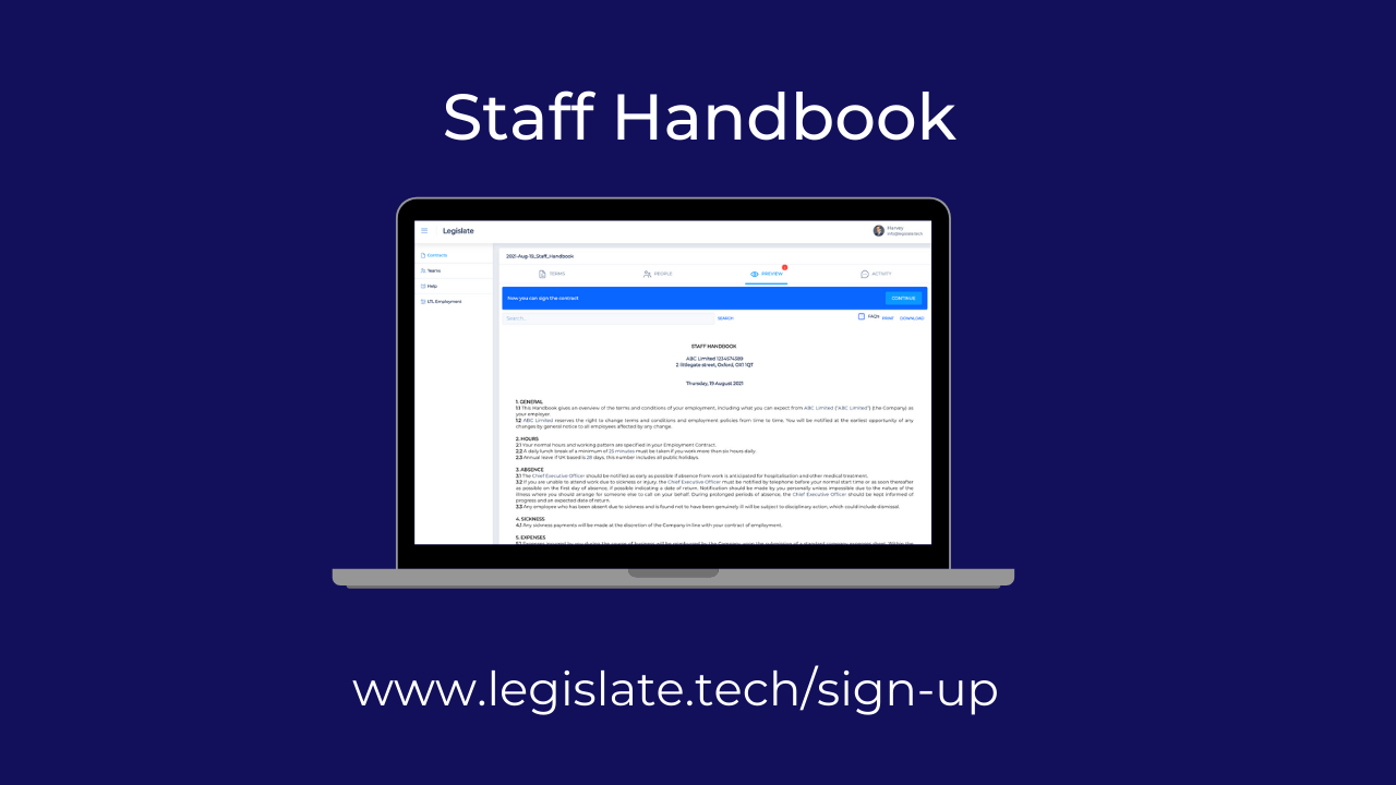 How to create a Staff Handbook