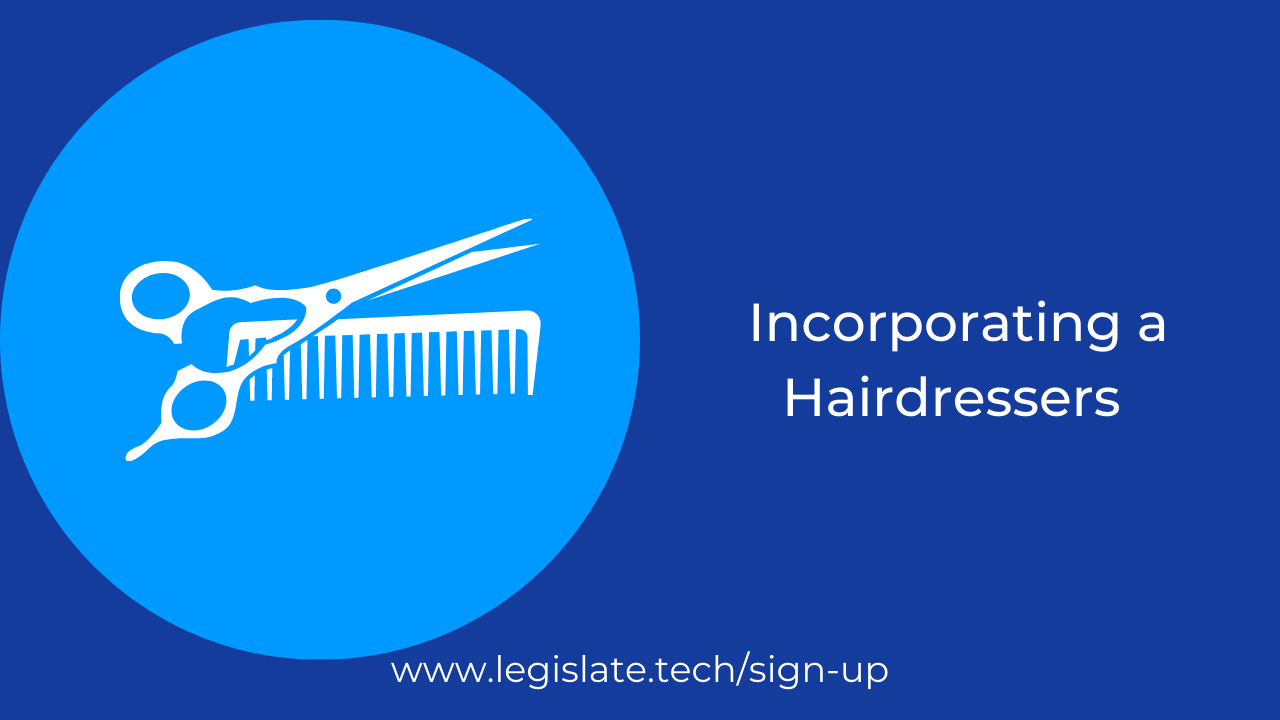 How to incorporate a hairdressers in the UK - Legislate